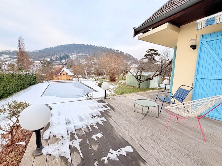 Grande Maison 8 Pers | Piscine Privée & Parking - Besançon