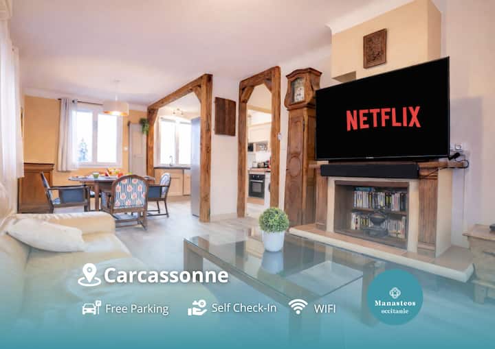 Terrasse & Parking à 500m De La Cité – Ar - ibis Styles Carcassonne La Cité