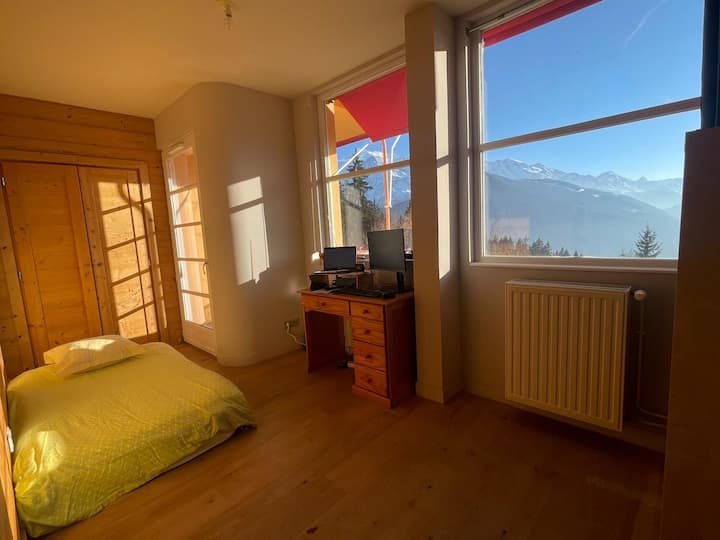 Chambre Avec Vue Sur Le Mont Blanc Et Balcon Privé - Passy