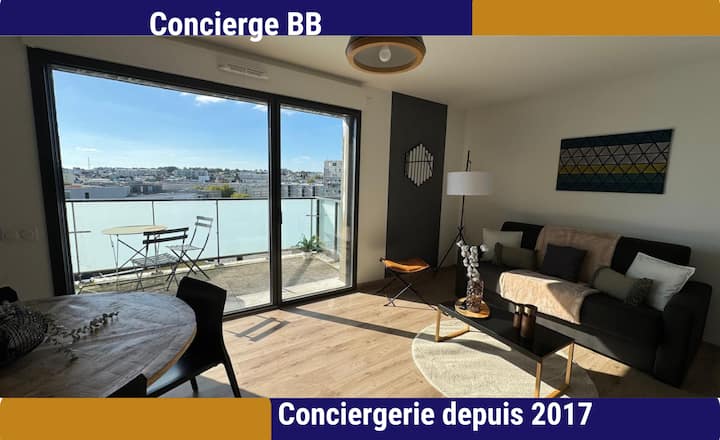Fm-1 Chambre Capucins/terrasse & Vue Dégagée - Brest