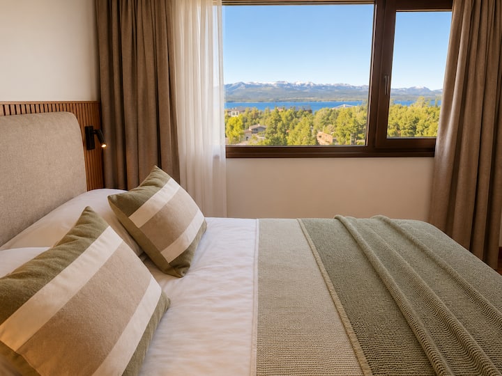 Departamento Nuevo Vista Al Lago-piscina-parking - San Carlos de Bariloche