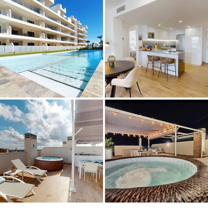 Holidoo Travel - Velapi 47 Penthouse With Jacuzzi - Los Alcázares