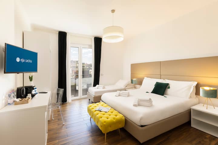 Mapi's Rooms, Tripla Con Balcone E Bagno Interno - Cagliari