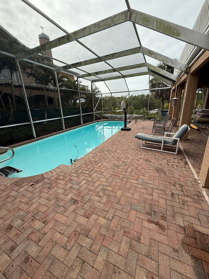 Private Waterfront 2br W/ Pool+kayaks | Icw Access - Oscar Scherer State Park, Osprey