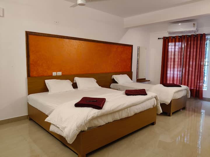 Ac Flat In Thrissur Round - 103 - Padmam Srvc Apts - Thrissur