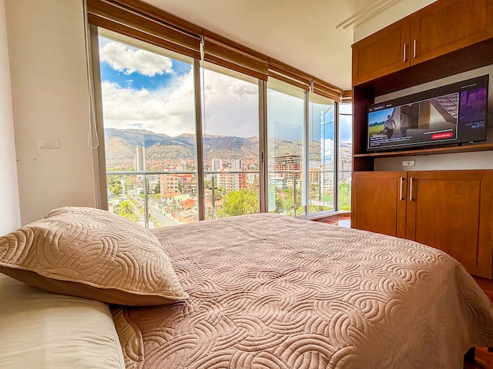 Depto 2 Bed, Frente A Parque · Vista + Parqueo - Bolivia