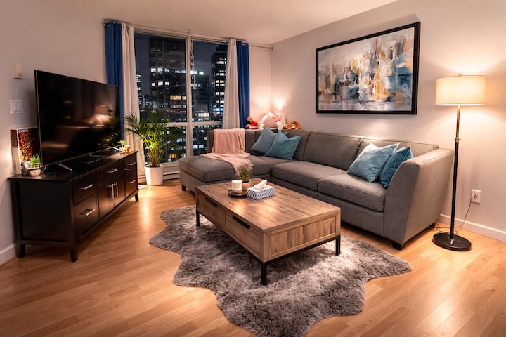 Coal Harbour 1br • Parking • Seawall • Sleeps 4 - Vancouver