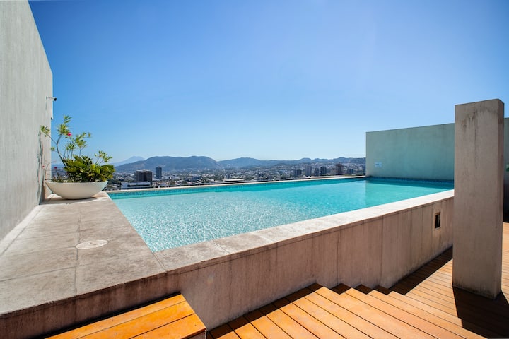 Amplio Apto + 3 Recámaras+ Piscina + Cerca De Todo - El Salvador