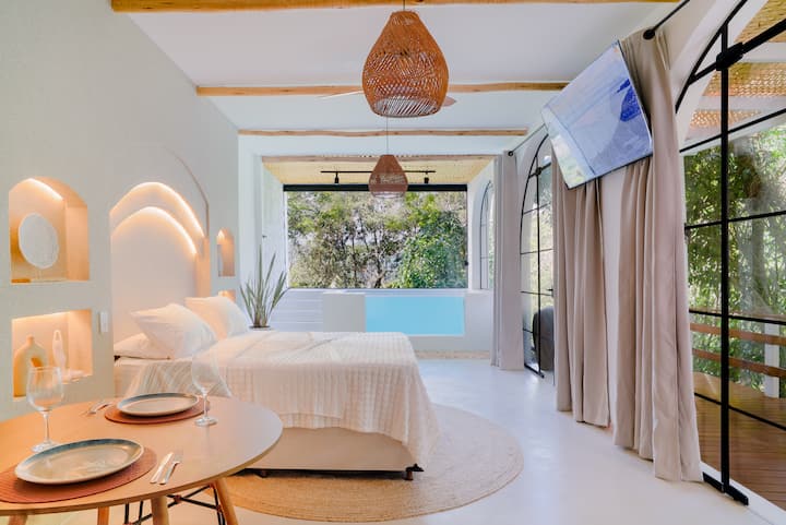 Cabana Estilo Grécia Na Floresta - Brazil