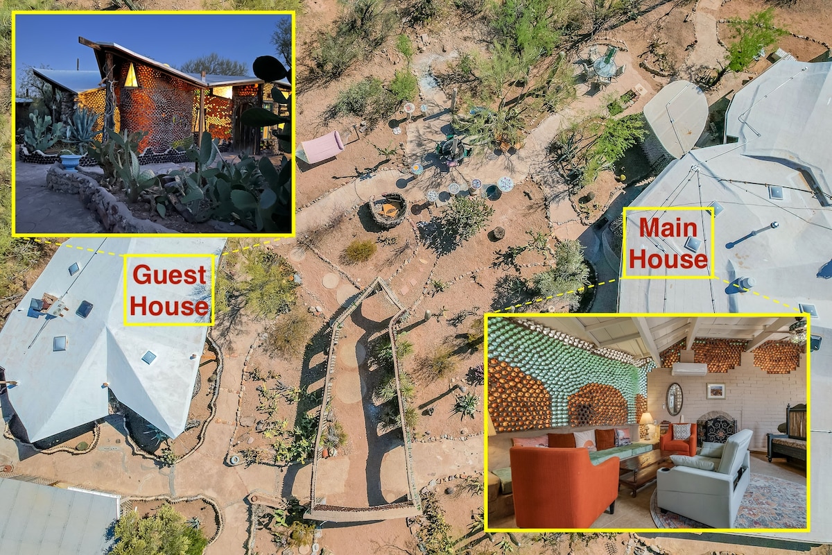 Tucson Bottle House - Both Main and Guest Houses - Houses for Rent in ...
