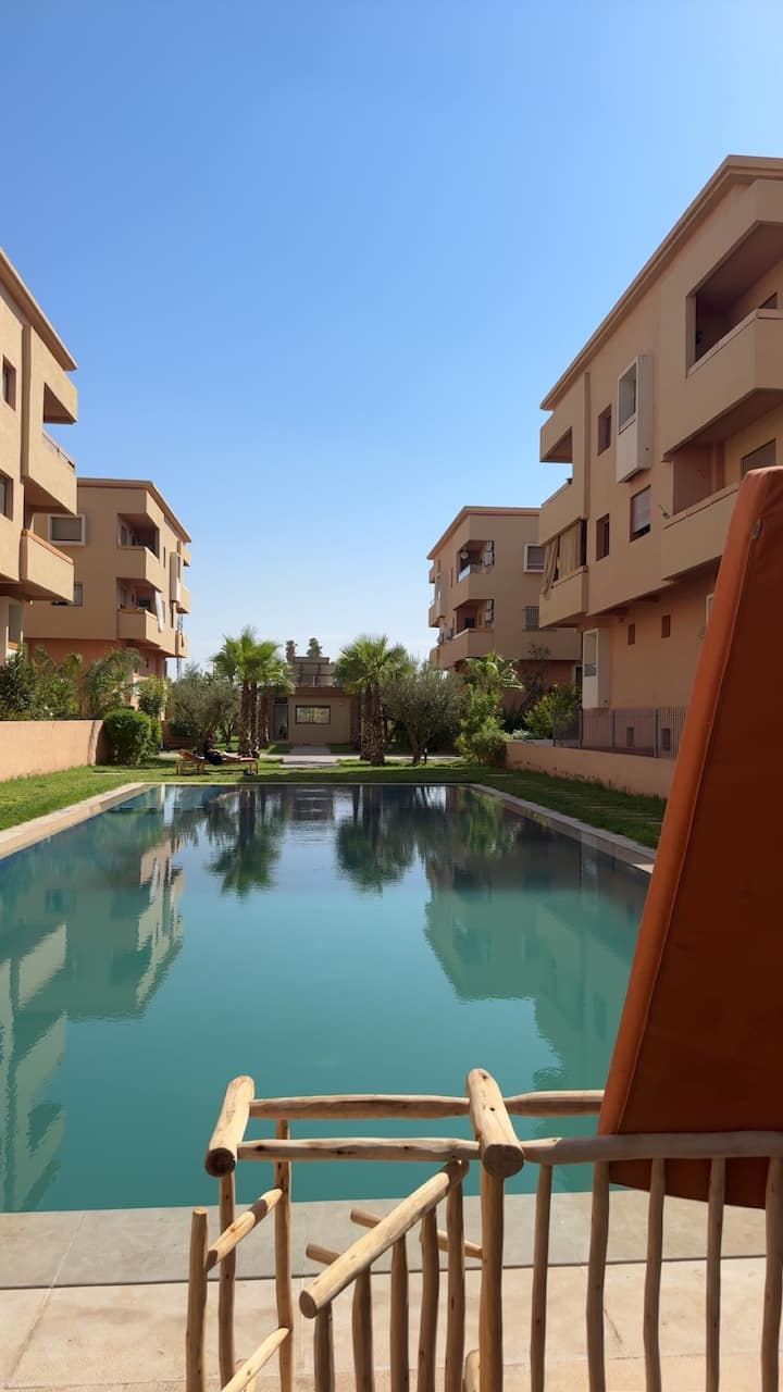 2br Astetic Appartement Zwembad Incl Beveiliging - Marrocos