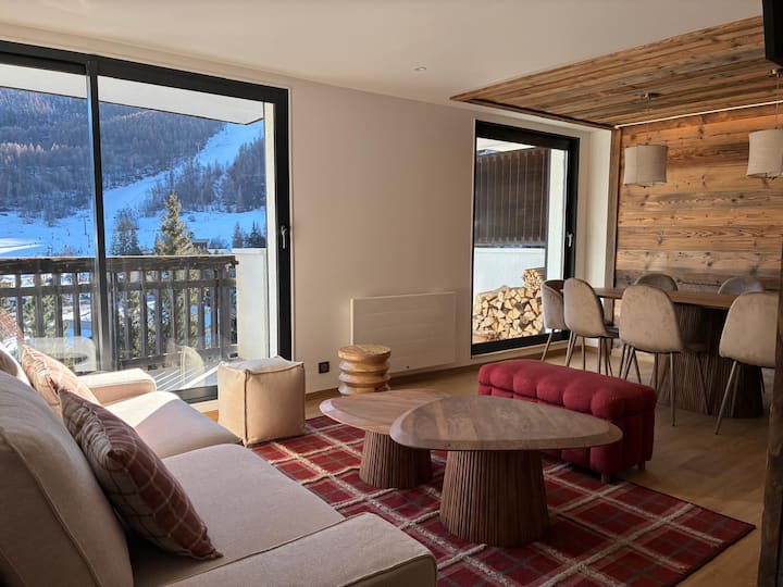 Skol:elégance Alpine & Vue Piste à Serre Chevalier - Serre Chevalier