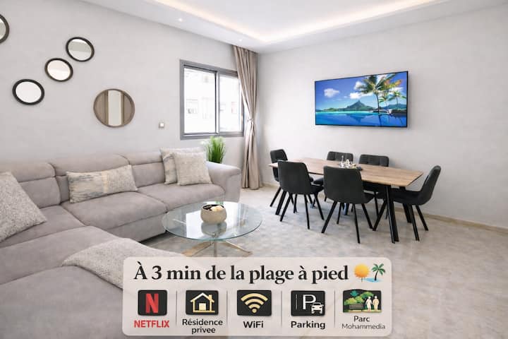 Le Cosy Panorama - Mer & Parc à Mohammedia - Mohammédia