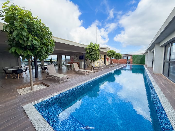 Apartamento Terraza De Los Volcanes + Piscina - Guatemala