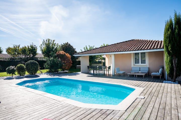 Villa Boïenne – Maison 8 Pers Avec Piscine - Biganos