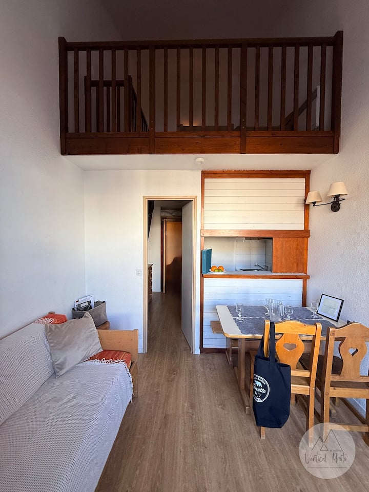 Le Nid Alpin - Vue Montagne, 1 à 4 Personnes - Val-d'Isère