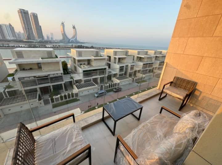 Gewan Sea View Apartment 2 Bedroom + Maids Room - Doha