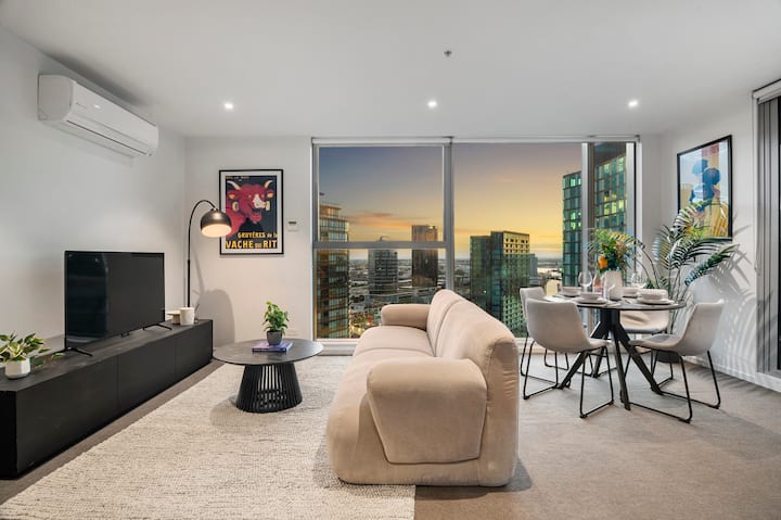 180° Panorama Harbour Views - Pool Gym & Parking - Melbourne