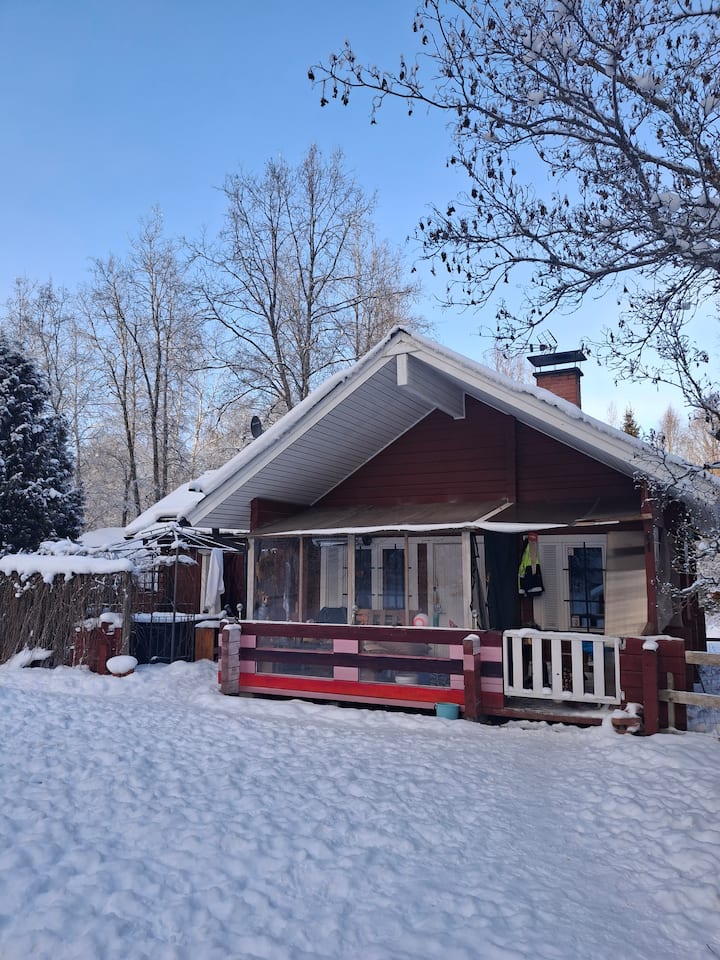 Mökki Porealtaalla - Finnland