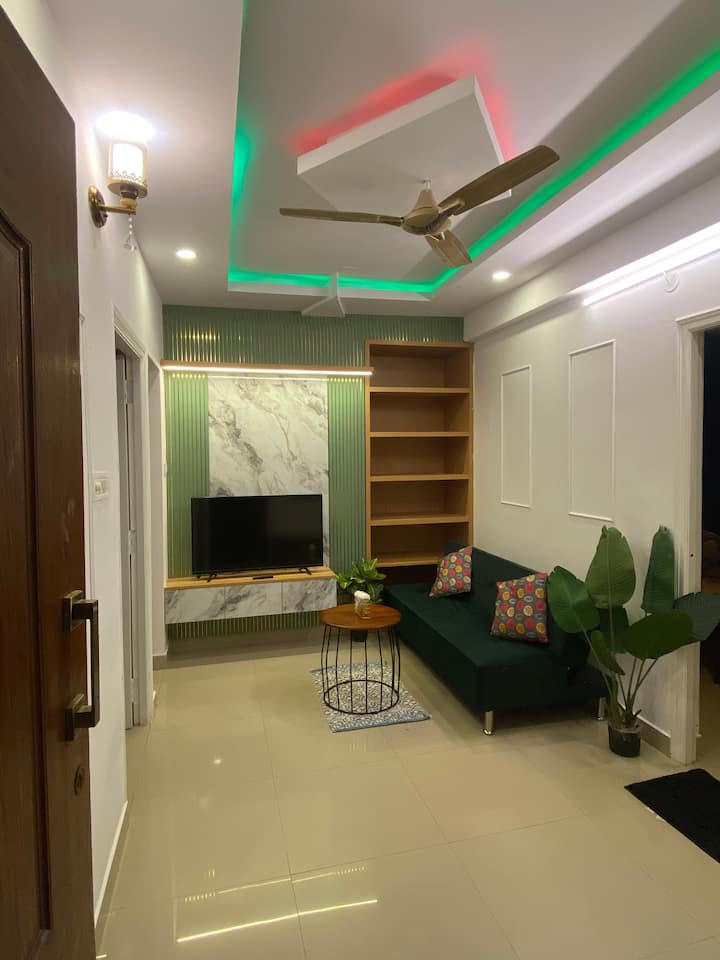 Premium 2 Bhk Fast Wi-fi Workspace & Parking - Bengaluru