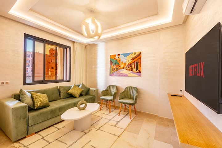 Chic And Comfortable Apartment In The Heart Of Gueliz - Marrakesh