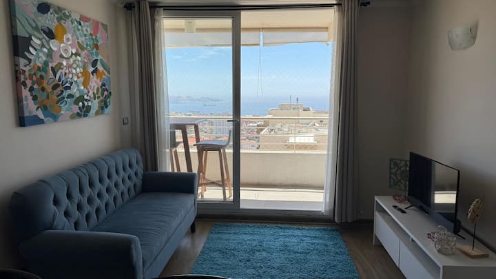 Departamento, Hermosa Vista Al Mar, Viña Del Mar - Valparaíso