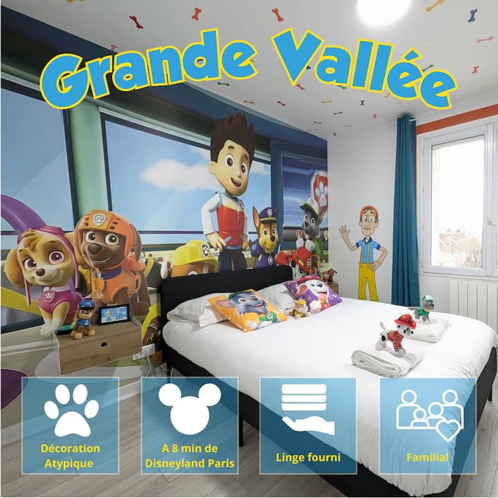 Grande Vallée – Appartement Pat’ Patrouille Disney - Magny-le-Hongre