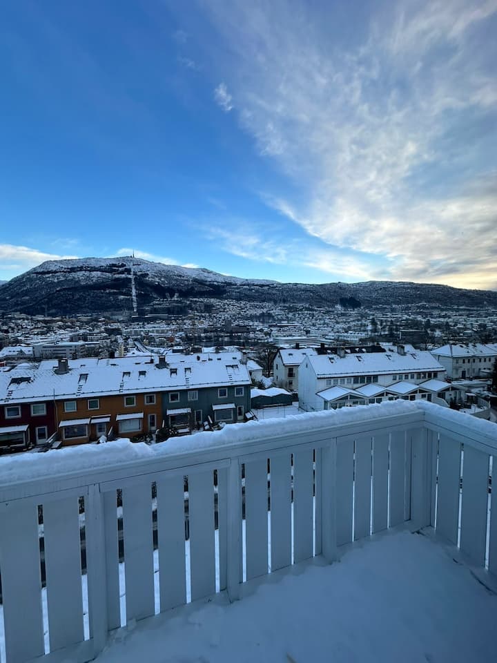 Flott Leilighet Med Utsikt Over Bergen - Bergen