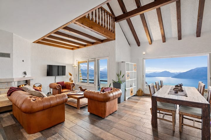 A&y La Dolce Vita - Lake Lucerne-hottub-fireplace - Vitznau