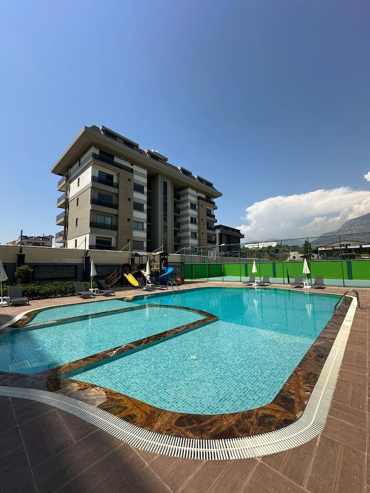 Alanya Kestel Inci Residence 1+1 Lux Full - Alanya