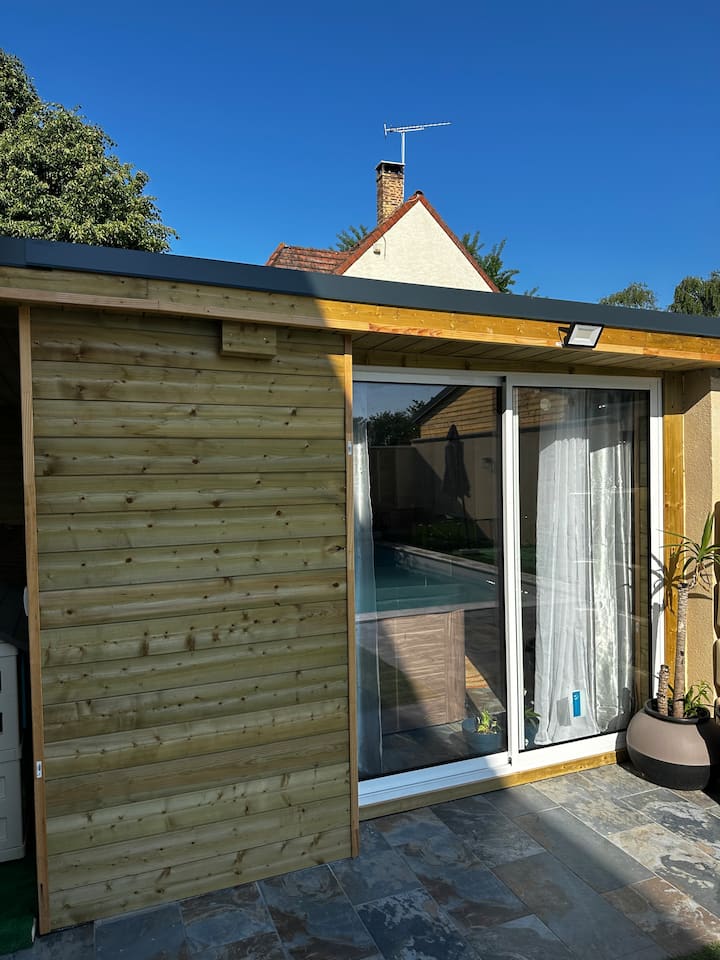 Mini Chalet La Chrysbelle Avec Sauna Et Jaccuzi - Île-de-France