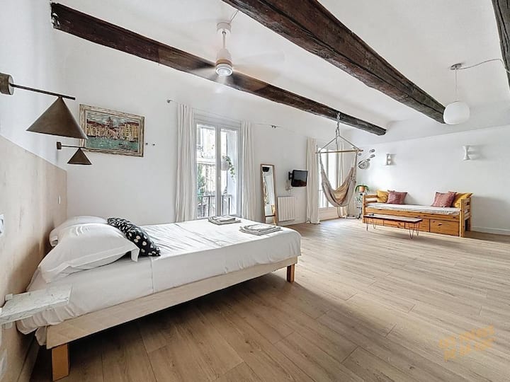 Loft Refait à Neuf Au Vieux Port (Avec Hamac) - Marseille