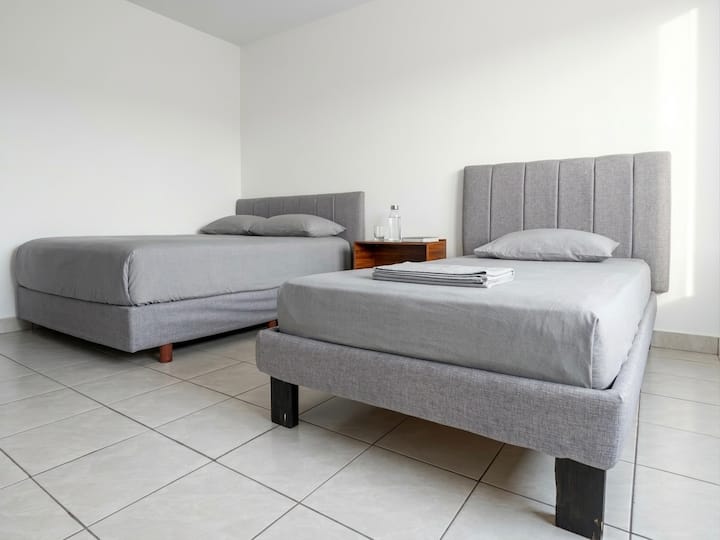 Mukito Loft/private Terrace/500mb Wifi/3 Min Uanl - San Nicolás de los Garza