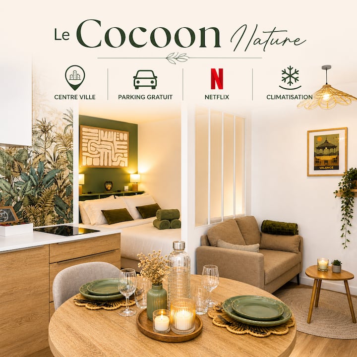 Le Cocoon Nature | Centre Ville | Netflix & Clim - Valence