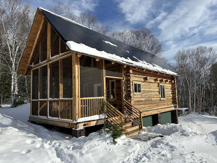 Adk Spring: Modern Log Cabin With Jacuzzi! - Adirondack Mountains