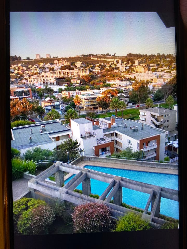 Amplio Y Silencioso Depto. Con Jardines Colgantes - Viña del Mar
