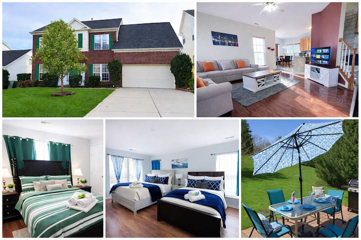 Spacious! / 6 Beds / Tv Rm/ Living Rm / Garage - Concord, NC
