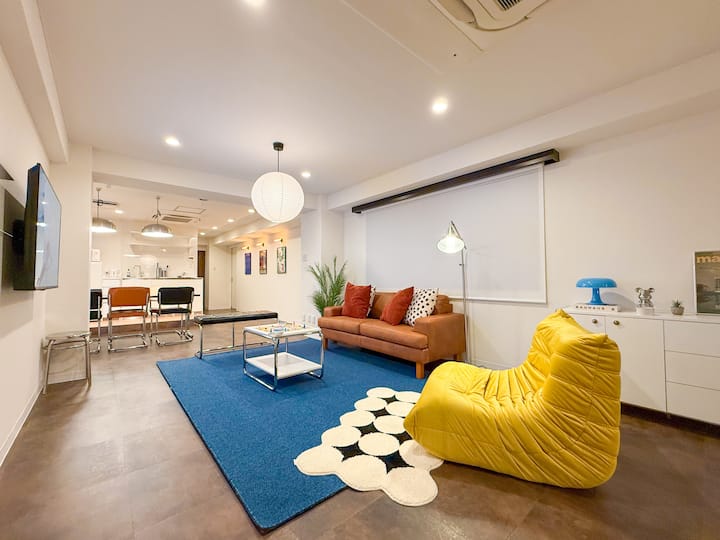 新橋の隠れ家100㎡｜空港・渋谷・浅草など主要観光地へ直通｜銀座・東京タワー徒歩圏内｜リノベ済み - Tokyo