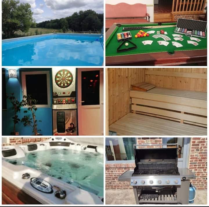 Domaine Normandie, Sauna, Billard, à 2 H De Paris - Jardins de Bellevue