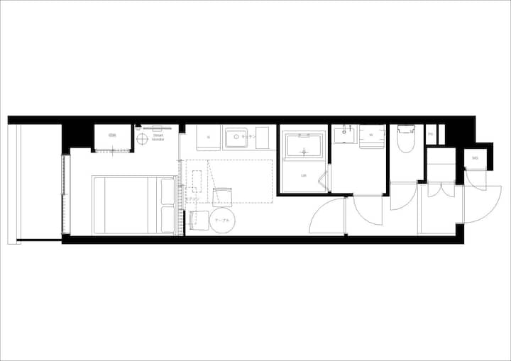 最寄り駅より徒歩3分/浅草寺やスカイツリーもすぐ/家具・家電付き/ルネ本所吾妻橋 D01 - Tokyo