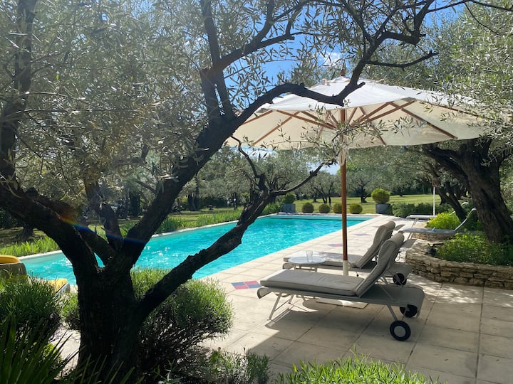 Mas  Avec Piscine  Dans  Olivette De 5000m2 à Uzès - Uzès