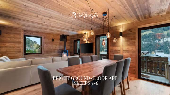 Bright Ground-floor Apt | Sleeps 4-6 - Champéry