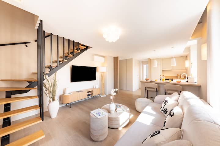 Elégant Duplex - Suite Parentale, 2 Sdb, Clim - Vallauris