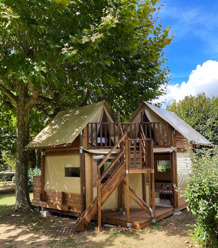 Lodge Toilé Famille Plus - 2 Ch, 4 Pers. - Saint-Amand-Montrond