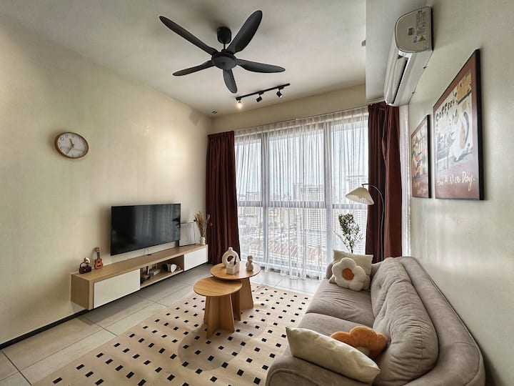 {Le Cozy Cabin} 2b2r Sea~city View Infinity Pool - Penang