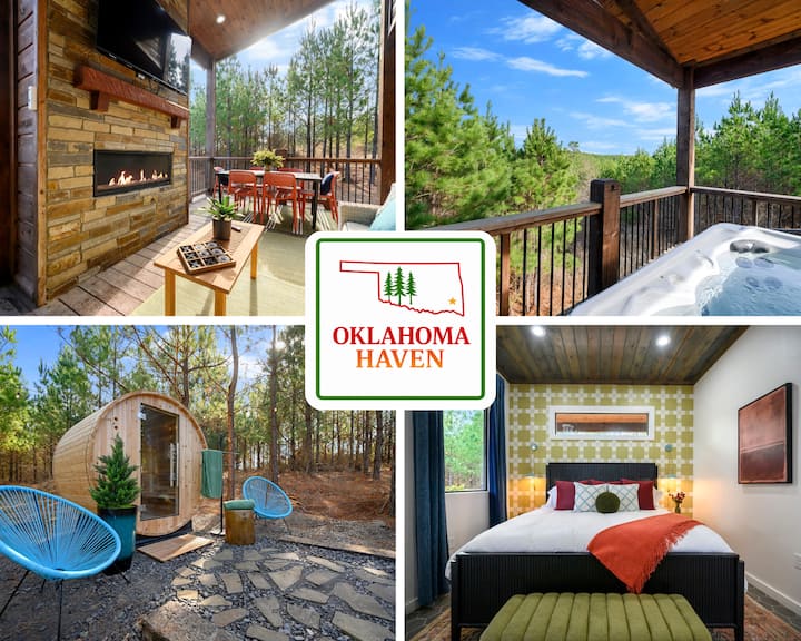 Oklahoma Haven; Sauna, Hot Tub, Ev Charger, Views - Oklahoma