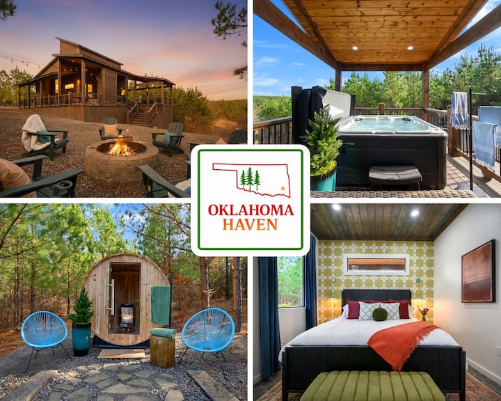 Oklahoma Haven; Sauna, Hot Tub, Ev Charger, Views - Broken Bow