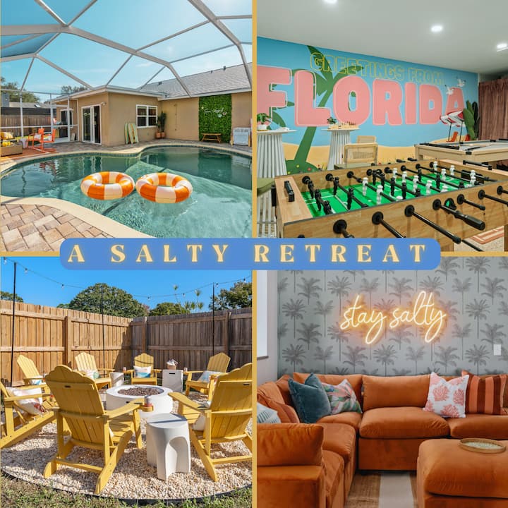 Heated Pool+hot Tub! Arcade, Fire Pit, Mini Golf! - Pinellas Park, FL