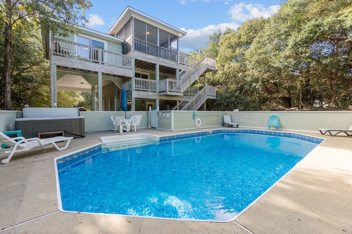 Private Beach Access | Pool | Spa | Dog-friendly - Duck, NC