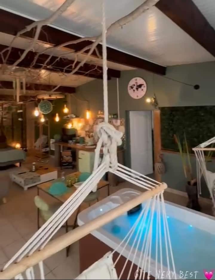 Gîte Cosy Avec Jacuzzi Privé - Escapade à Deux - Abbeville